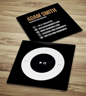 Cool Examples of Square Sized Business Cards