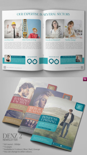 Beautiful Newsletter Print Designs for Businesses
